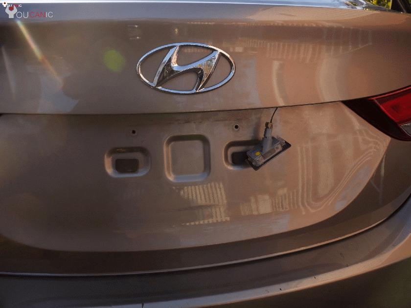 2011-2016 Hyundai Elantra License Plate Light Bulb Replacement