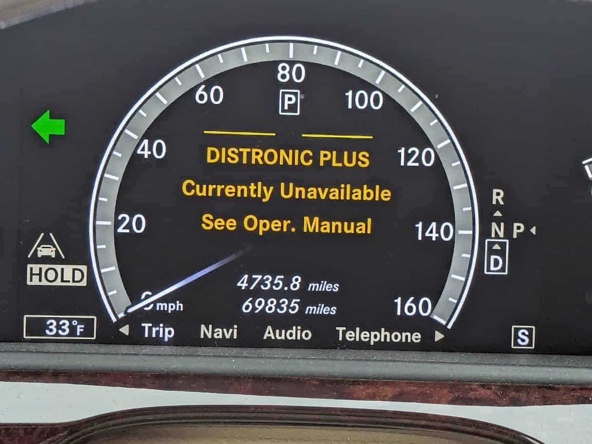 Mercedes-Benz DISTRONIC PLUS Inop Unavailable Common Problems