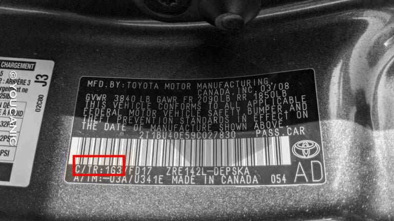 Find Toyota Paint Color Code Find Toyota Paint Color Code