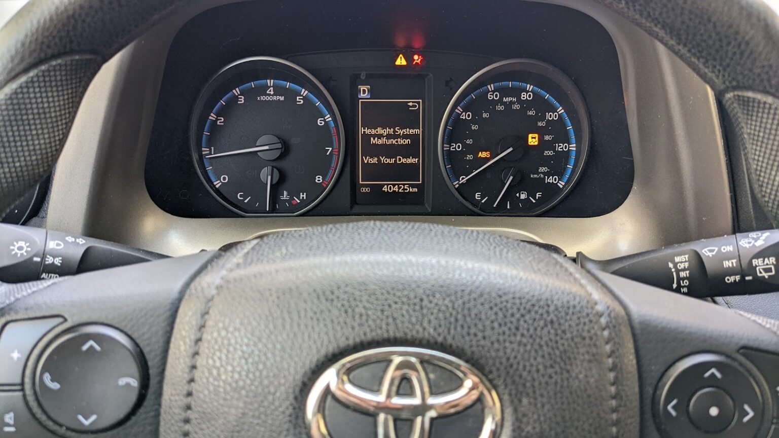Toyota Forward Camera System Unavailable