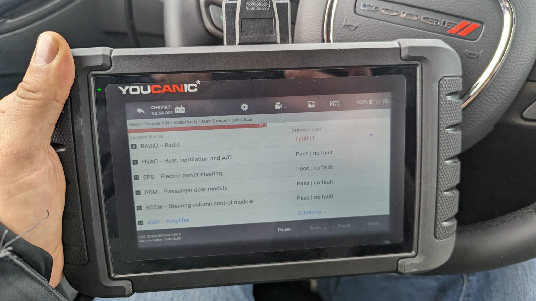 Why You Can't Clear Codes - Fiat Chrysler Dodge FCA SGM SGW