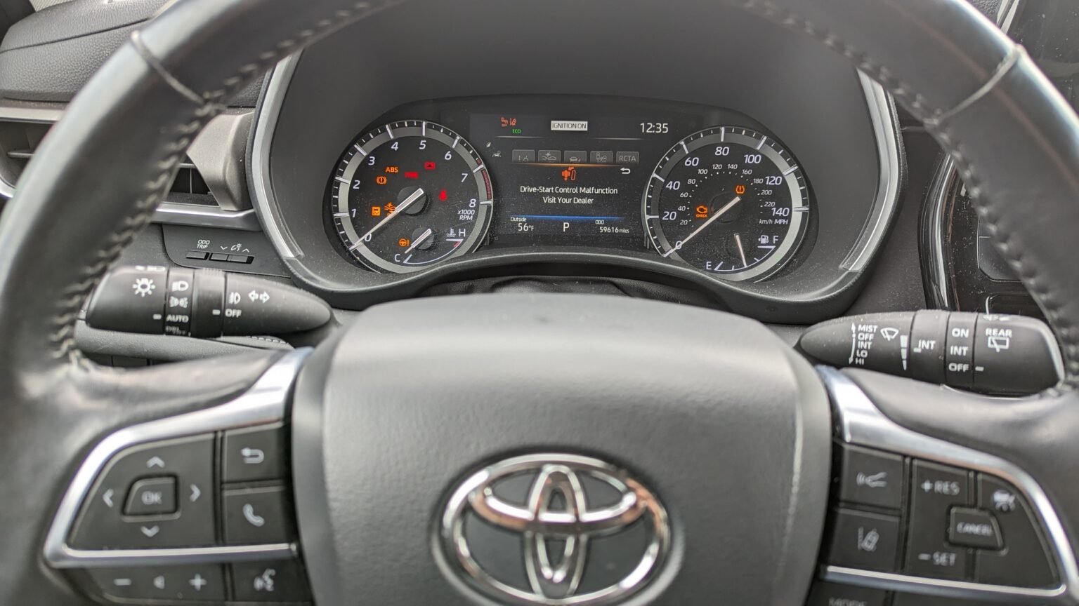 Drive Start Control Malfunction Toyota Common Problems