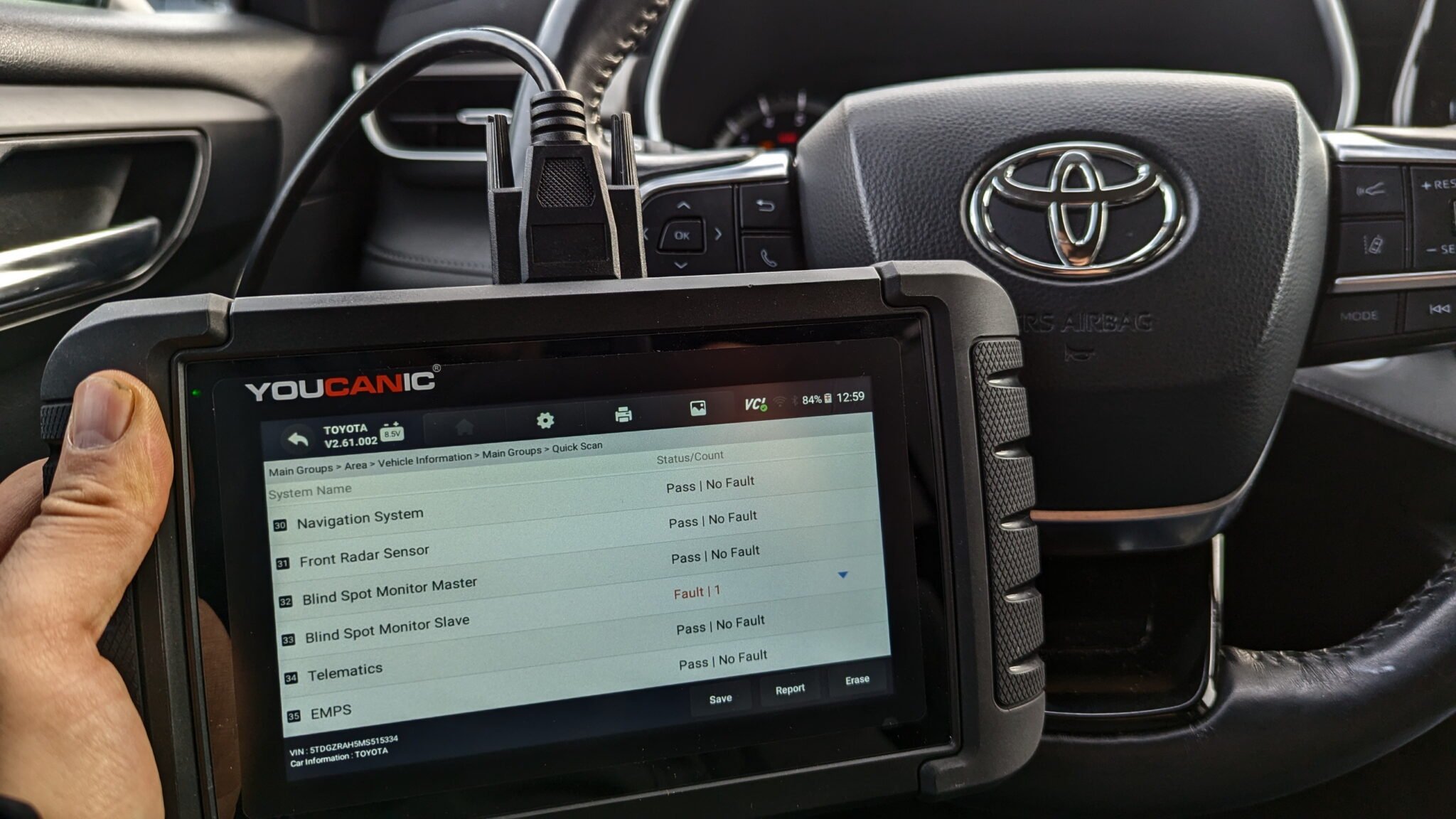 Toyota Maintenance Required Warning