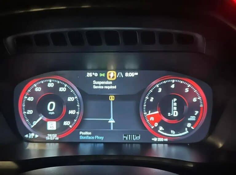 Volvo Suspension Service Required – Meaning, Causes & DIY Fixes