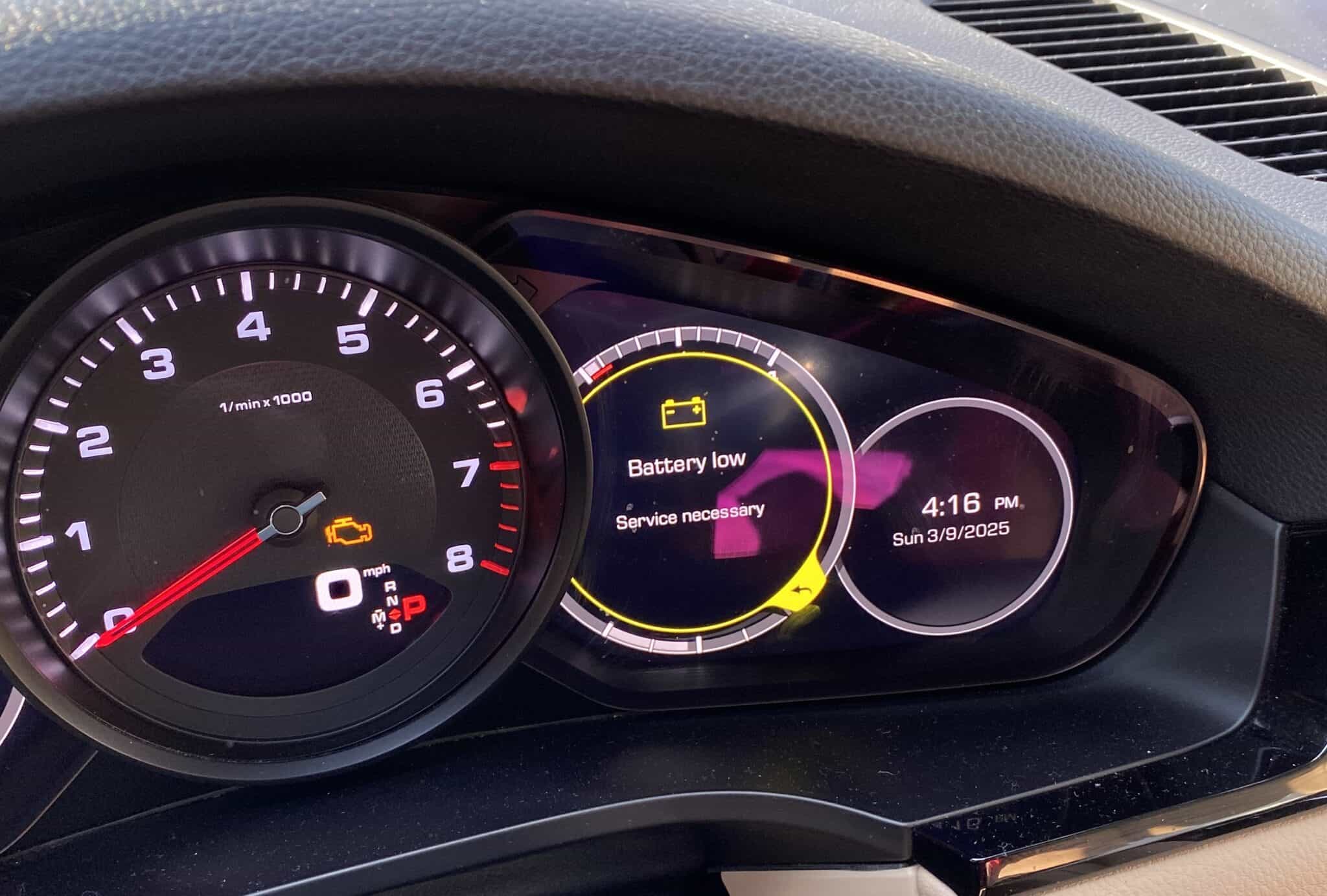 Porsche "Battery Low, Service Necessary" Warning Message - YOUCANIC