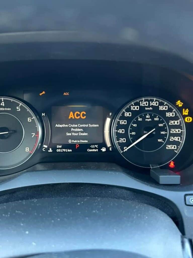 Acura - Adaptive Cruise Control System Problem - YOUCANIC