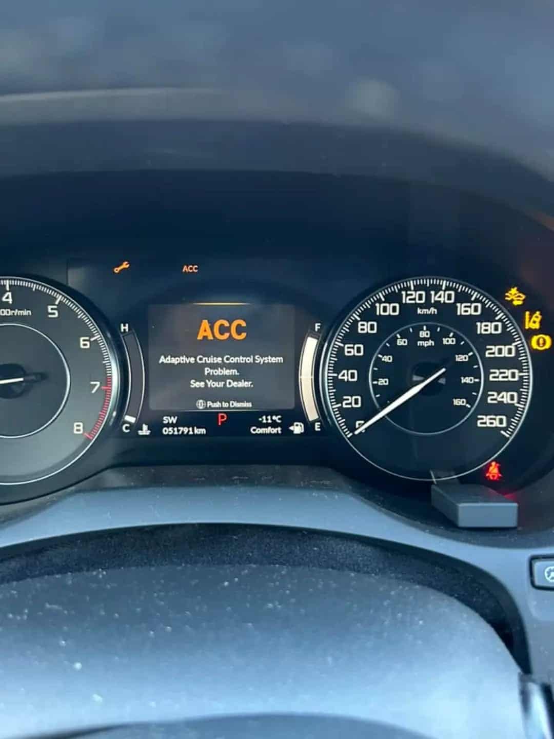 Acura - Adaptive Cruise Control System Problem - YOUCANIC